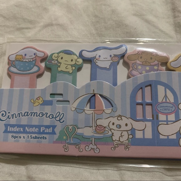 Sanrio | Office | Cinnamoroll Bookmark Sticky Note Flag Tabs Set Of 8 ...